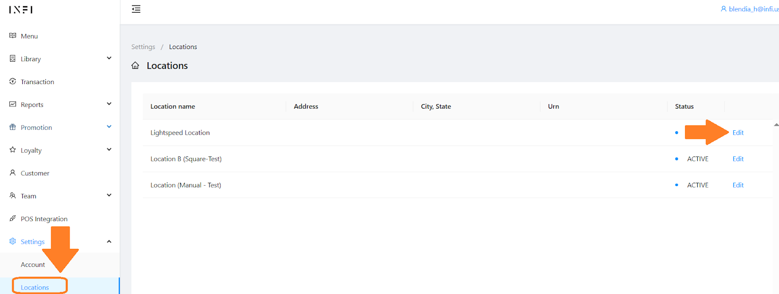 Managing Your Merchant Portal Settings – INFI
